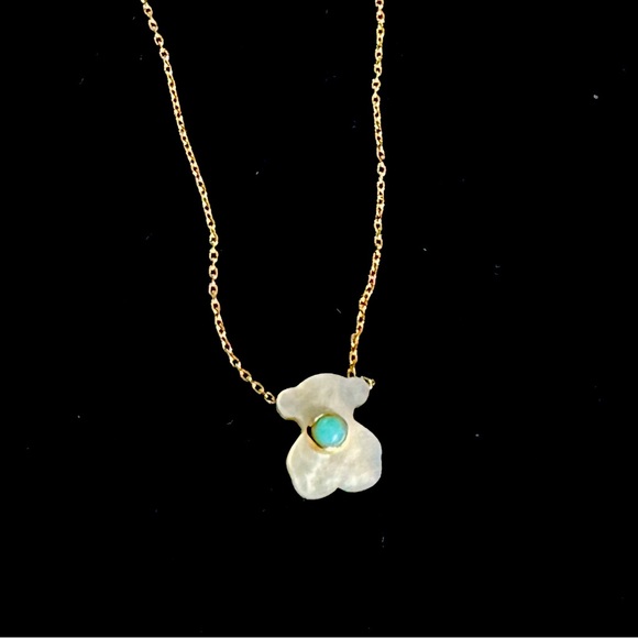 Tous | Jewelry | Authentic Tous Necklace 8k Gold And Mother Of Pearl ...